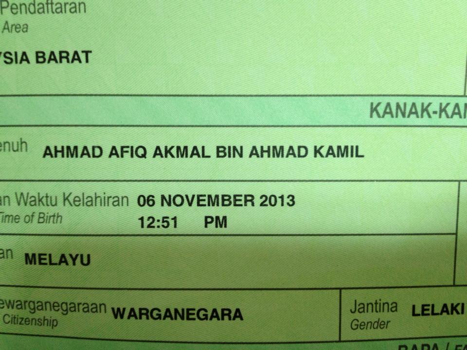 Aku Dinamakan Ahmad Afiq Akmal | Afiq.ORG®